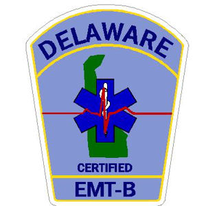Delaware Certified EMT-B - Sticker at Sticker Shoppe