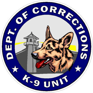 Department Of Corrections K-9 Unit - Decal at Sticker Shoppe