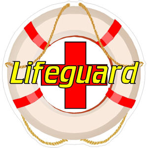 Lifeguard Ring - Decal at Sticker Shoppe