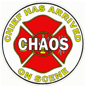 CHAOS Chief Has Arrived On Scene - Decal at Sticker Shoppe