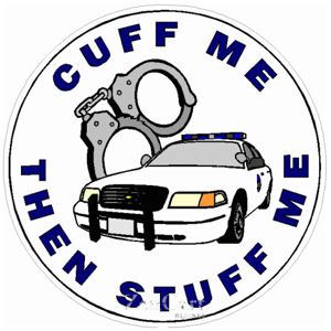 Cuff Me Then Stuff Me - Decal at Sticker Shoppe