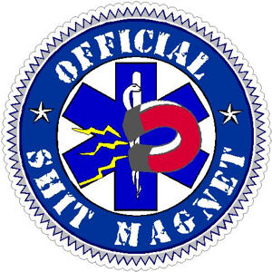EMS Official Shit Magnet - Decal at Sticker Shoppe
