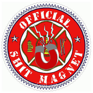 Official Shit Magnet Firefighter Vinyl Sticker at Sticker Shoppe