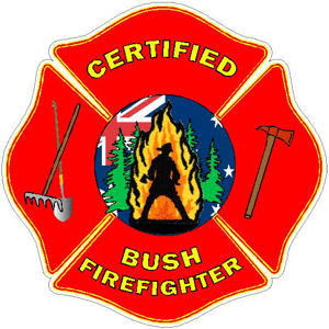 Certified Bush Firefighter - Sticker at Sticker Shoppe