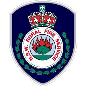 N.S.W. NSW Australia Rural Fire Service - Blue Sticker at Sticker Shoppe