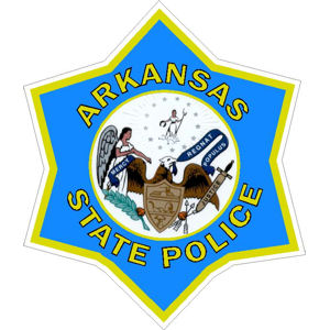 Arkansas State Police - Light Blue Vinyl Sticker at Sticker Shoppe