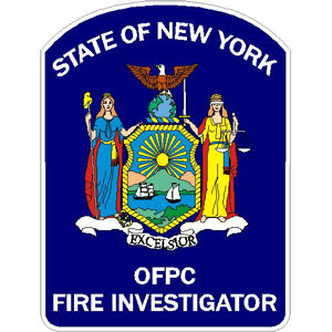 State Of New York OFPC Fire Investigator Vinyl Sticker at Sticker Shoppe