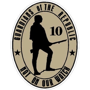 Guardians Of The Republic Not On Our Watch Vinyl Sticker at Sticker Shoppe