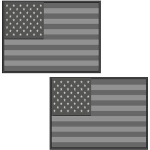 Subdued American Flag - Helmet Decal Set at Sticker Shoppe