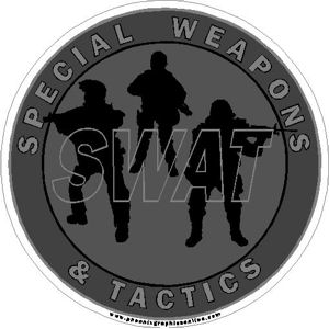 SWAT Special Weapons & Tactics Subdued - Decal at Sticker Shoppe