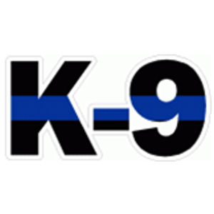 K-9 Thin Blue Line - Decal at Sticker Shoppe