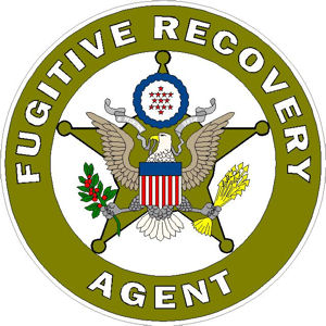Fugitive Recovery Agent - Gold Decal at Sticker Shoppe