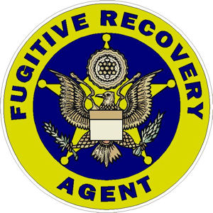 5 Point Star Inside Fugitive Recovery Agent Vinyl Sticker at Sticker Shoppe