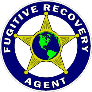 Fugitive Recovery Agent With World - Decal at Sticker Shoppe