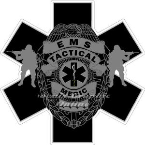 Tactical Medic Star of Life Badge - Decal at Sticker Shoppe