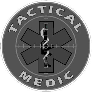 Tactical Medic Black Star Of Life - Sticker at Sticker Shoppe