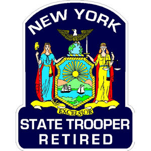 New York State Trooper Retired - Sticker at Sticker Shoppe