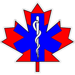 Canada Star Of Life Vinyl Sticker at Sticker Shoppe