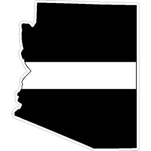 State of Arizona Thin White Line - Decal at Sticker Shoppe