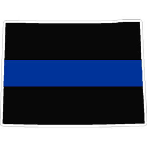 State of Colorado Thin Blue Line Vinyl Sticker at Sticker Shoppe