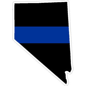 State of Nevada Thin Blue Line - Decal at Sticker Shoppe