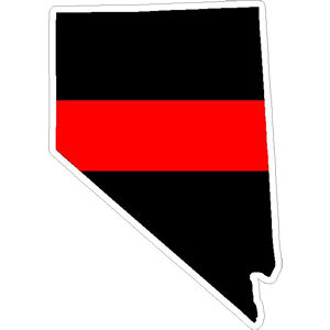 State of Nevada Thin Red Line - Decal at Sticker Shoppe