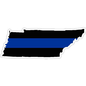 State of Tennessee Thin Blue Line - Decal at Sticker Shoppe