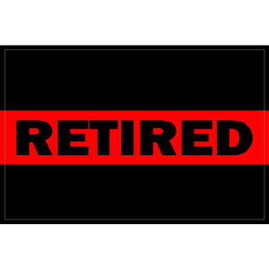 Thin Red Line Retired - Decal at Sticker Shoppe