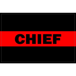 Thin Red Line Chief Vinyl Sticker at Sticker Shoppe