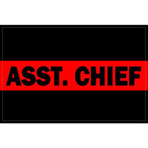 Thin Red Line Assistant Chief - Decal at Sticker Shoppe