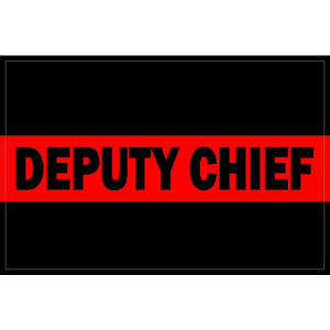 Thin Red Line Deputy Chief Vinyl Sticker at Sticker Shoppe