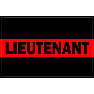 Thin Red Line Lieutenant - Decal at Sticker Shoppe