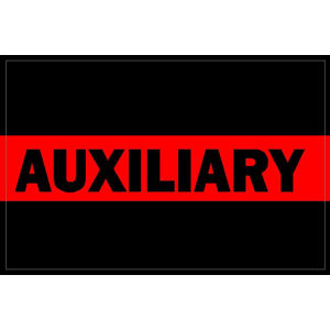 Thin Red Line Auxiliary - Decal at Sticker Shoppe