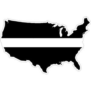 Thin White Line United States of America - Sticker at Sticker Shoppe