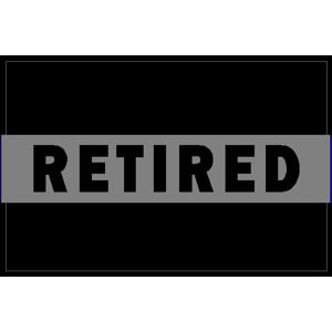 Thin Silver Line Retired - Sticker at Sticker Shoppe