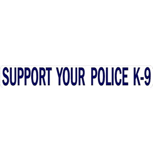 Support Your Police K-9 - Vinyl Sticker at Sticker Shoppe