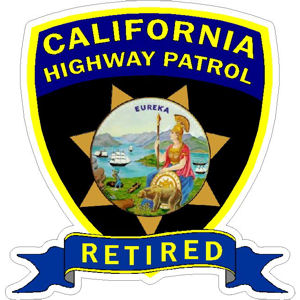 California Highway Patrol Retired - Sticker at Sticker Shoppe