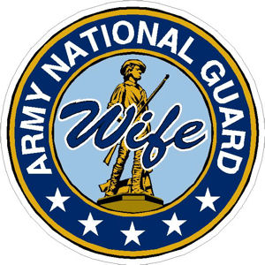 United States Army National Guard Wife - Sticker at Sticker Shoppe
