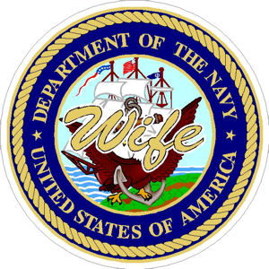 United States Navy Wife - Sticker at Sticker Shoppe