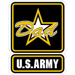 United States Army Dad - Sticker at Sticker Shoppe