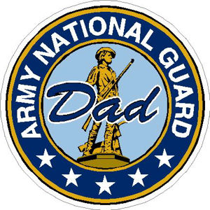 United States Army National Guard Dad - Sticker at Sticker Shoppe