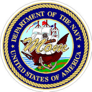 United States Navy Mom - Sticker at Sticker Shoppe