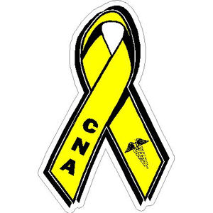 Thin Yellow Line CNA Ribbon - Sticker at Sticker Shoppe