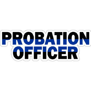 Thin Blue Line Probation Officer - Sticker at Sticker Shoppe