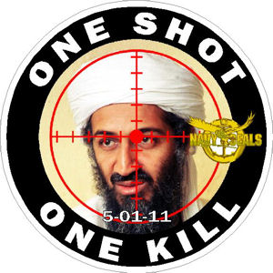 One Shot One Kill Osama - Sticker at Sticker Shoppe