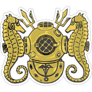 United States Navy Diver Diving - Sticker at Sticker Shoppe