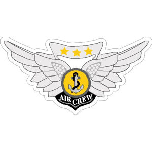 United States Air Force Combat Air Crew Wings - Sticker at Sticker Shoppe