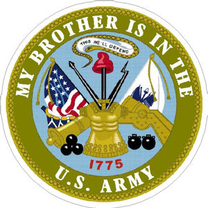 My Brother Is in The U.S. Army - Sticker at Sticker Shoppe