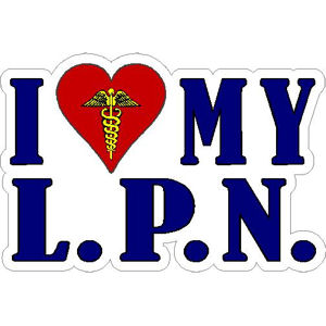 I Love My LPN - Sticker at Sticker Shoppe