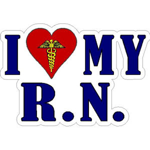I Love My RN - Sticker at Sticker Shoppe